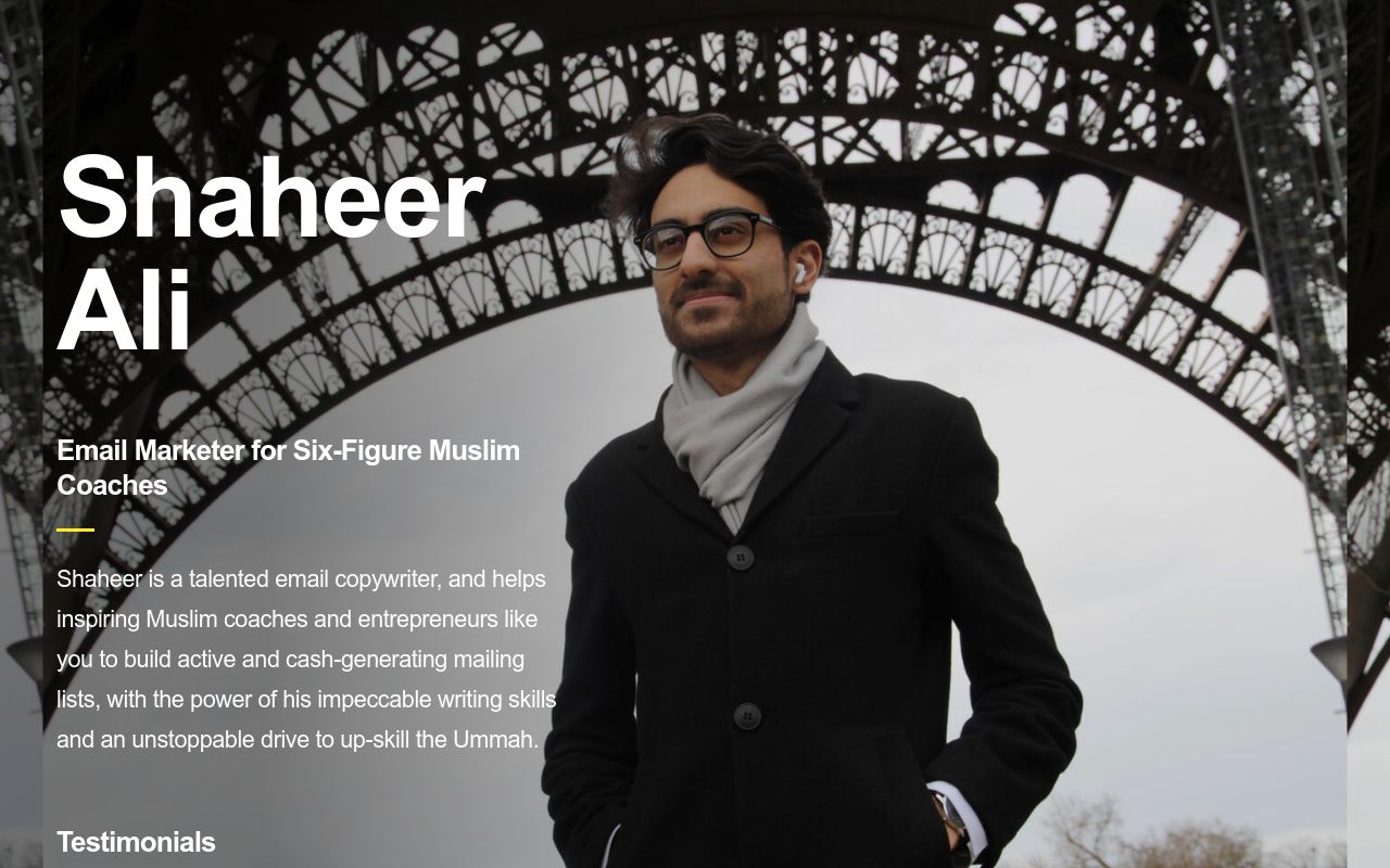 Shaheer Ali - Email Copywriter